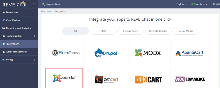 Joomla Website Live Chat Integration Guide from REVE Chat